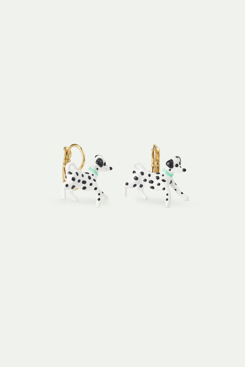 Les Néréides Loves Animals - Black and White Dalmatian Sleeper Earring